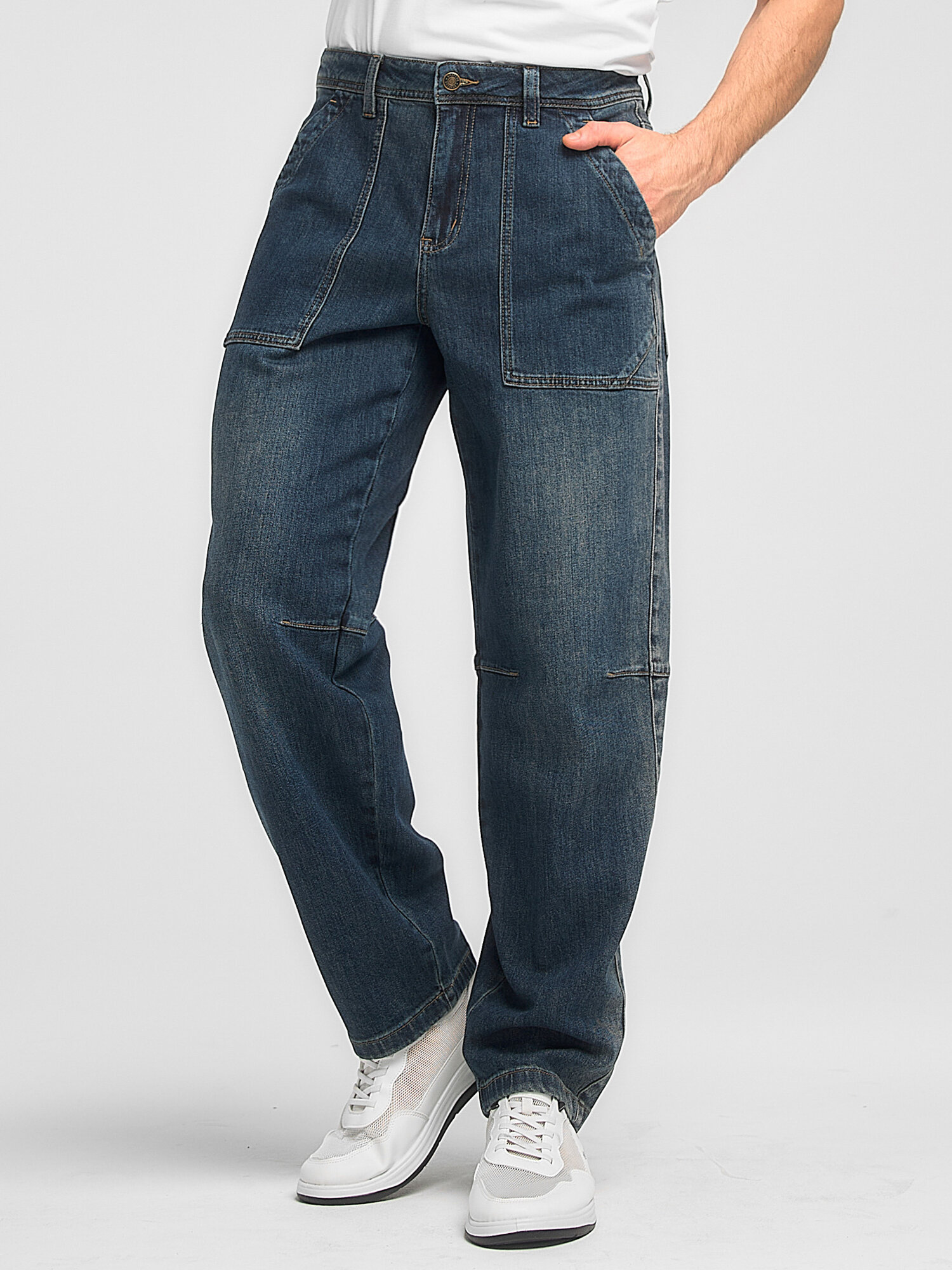 Джинсы багги 