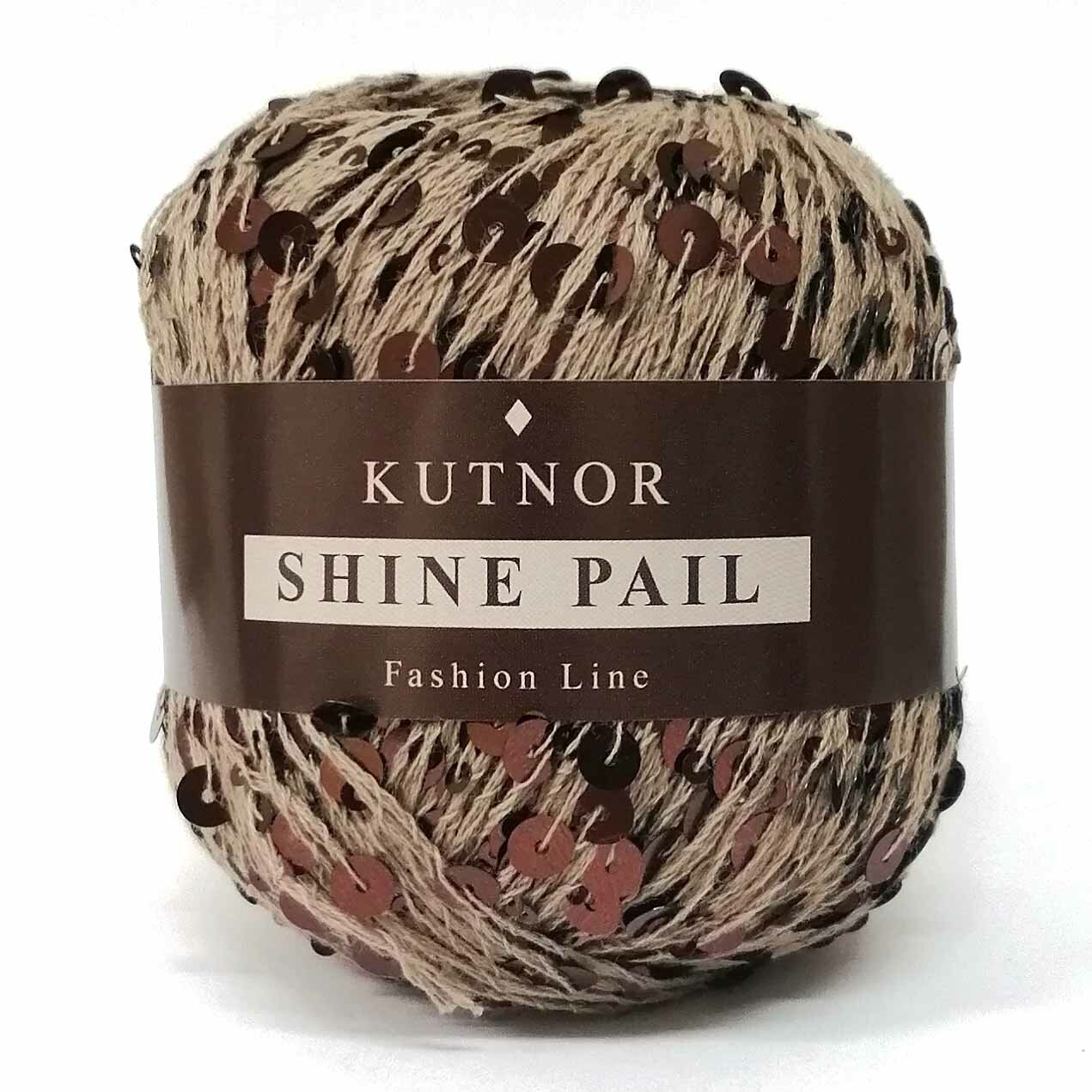 Пряжа с пайетками Kutnor Shine Pail (128) 1 моток 50 г/120 м