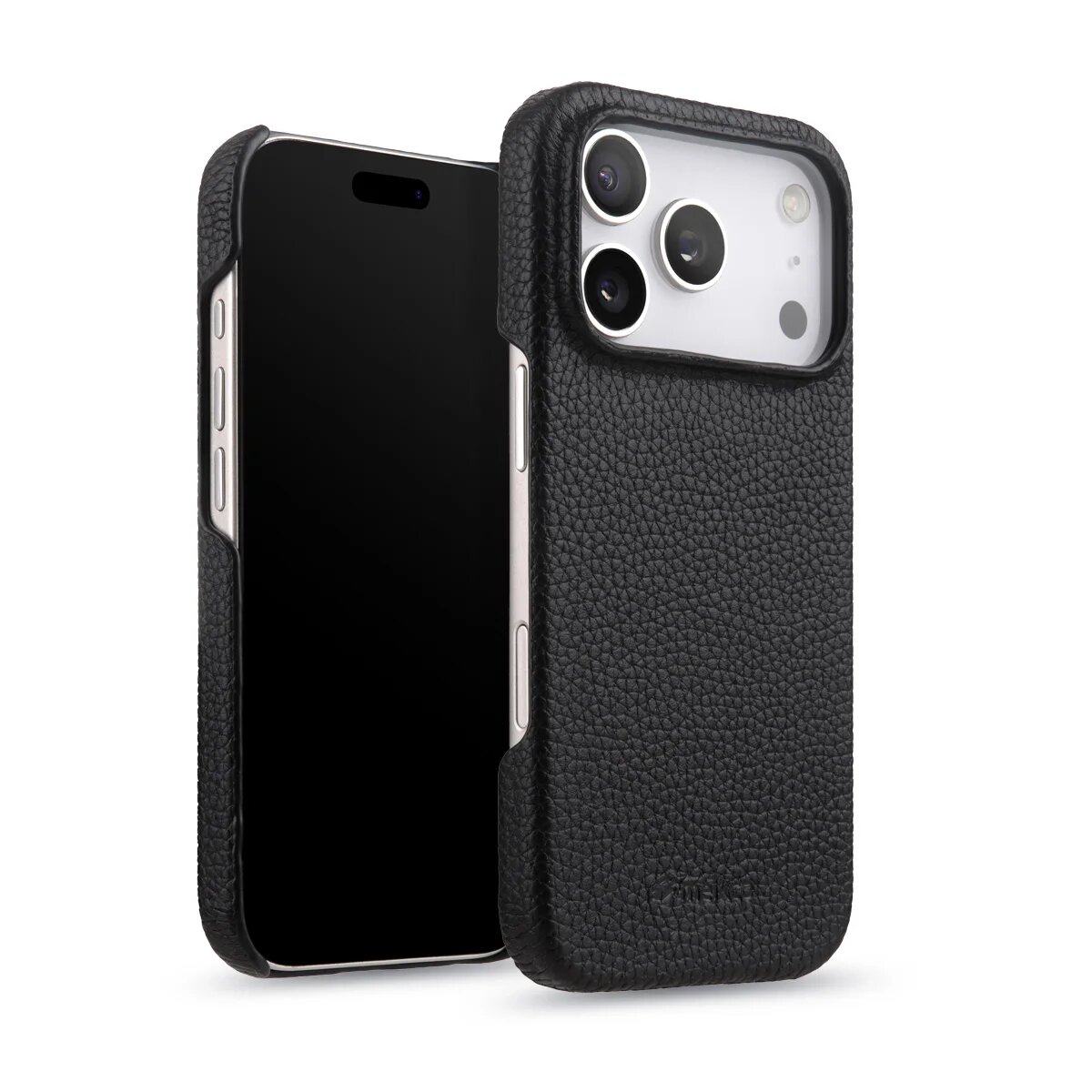 Черный кожаный чехол Melkco для iPhone 17 Pro
