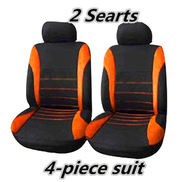 Тканевые чехлы для автомобильных сидений, наволочки для автомобильных сидений Опель бэатара, Астра, моча, Омега, Grandland X, Corsa, Adam Insignia, Zafira 2 seats-orange