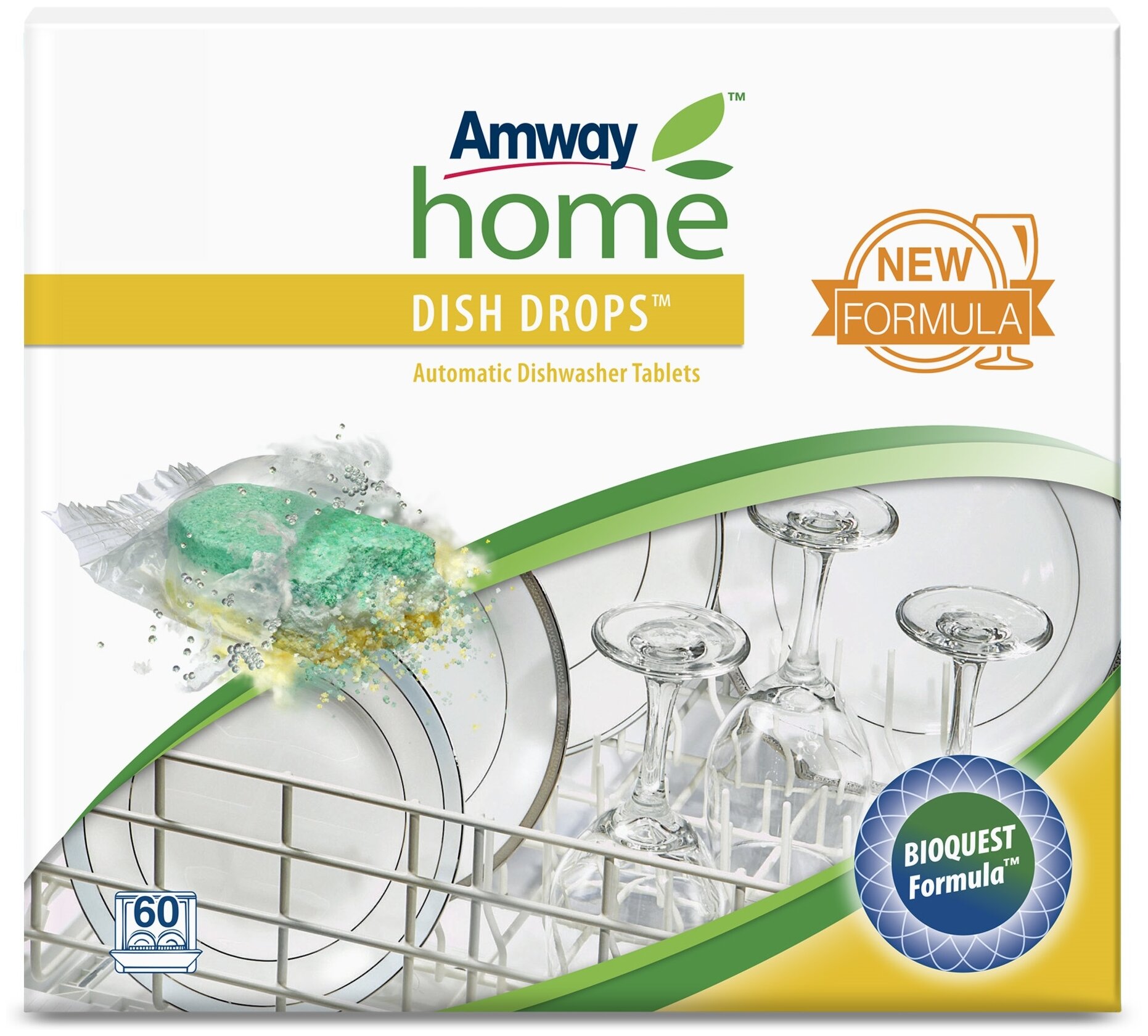 Таблетки для посудомоечной машины Amway Dish Drops таблетки, 60 шт, 1.2 кг