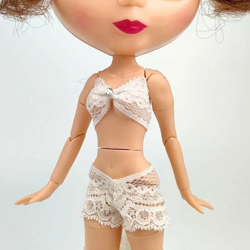 1 Комплект мягких кружевных трусов-бюстгальтеров для кукол Блайт и Кукла Ликка
