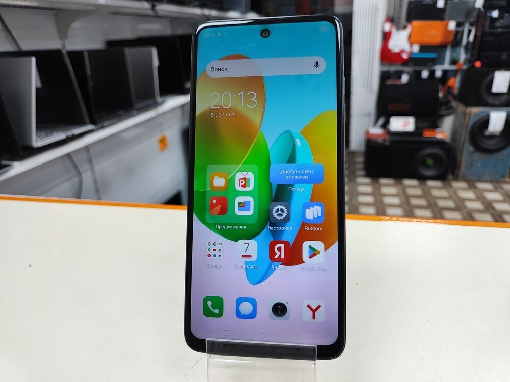 Смартфон TECNO Spark 20C 4/128 ГБ, Dual nano SIM, gravity black, б/у, уценка