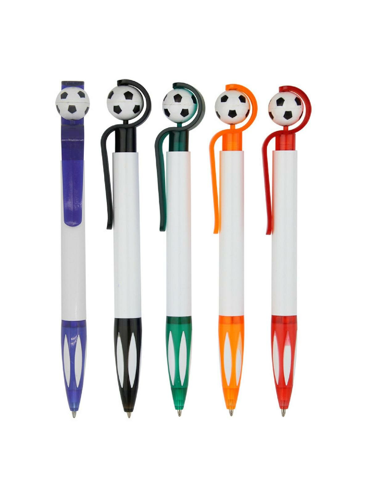 5 штук футбольных шариковых ручек Выдвижная шариковая ручка Пиши плавно 1,0 ММ