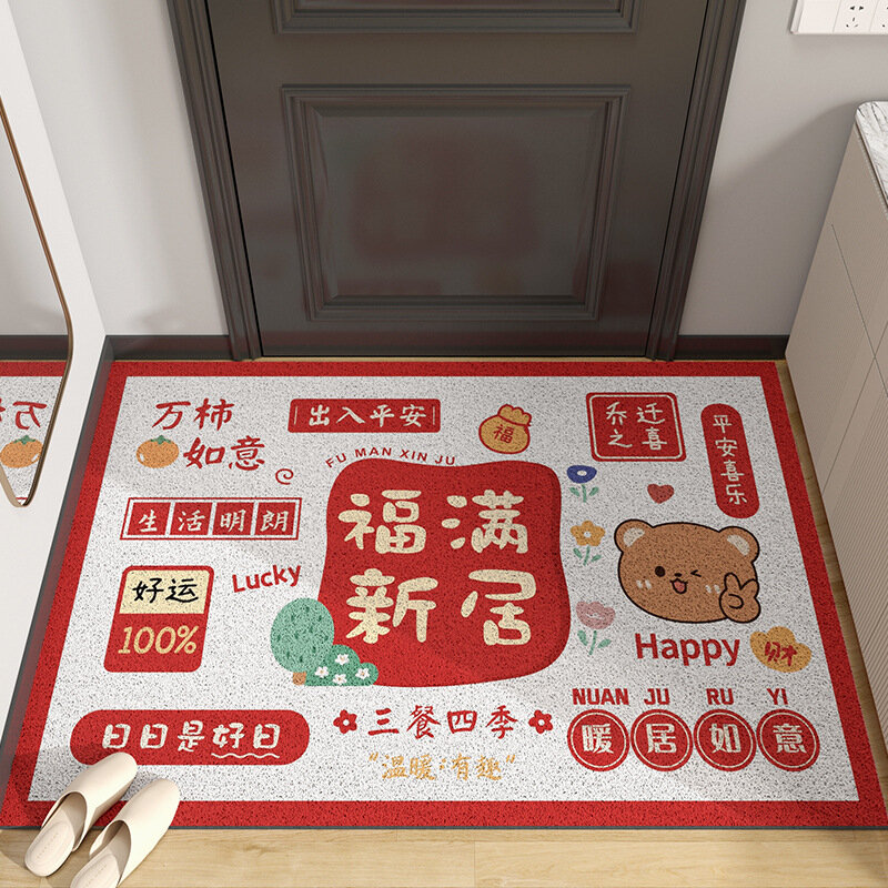 Современный минималистичный коврик для прихожей, противоскользящий коврик, бытовой скребок для грязи, коврик из петлевой ткани с возможностью индивидуального оформления.