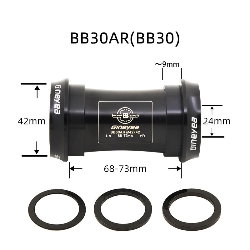 Нижний кронштейн Gineyea BB30 PF30 BB79 для Shimano GXP BB30 to SHIMANO