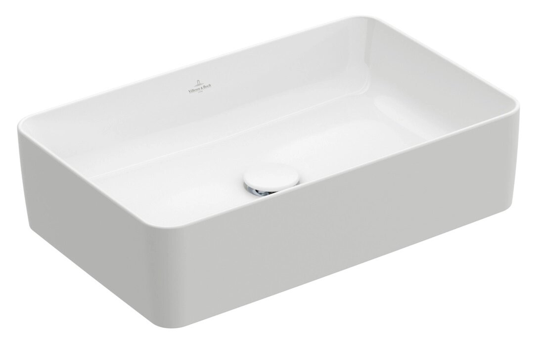 Раковины Villeroy & Boch Collaro 4A2056R1 накладная, 56x36xh14,5см, альпийский белый с CeramicPlus