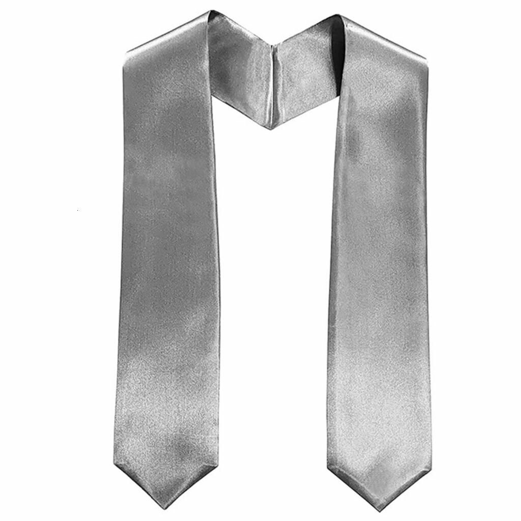 Цветная лента выпускника, Серый - 3