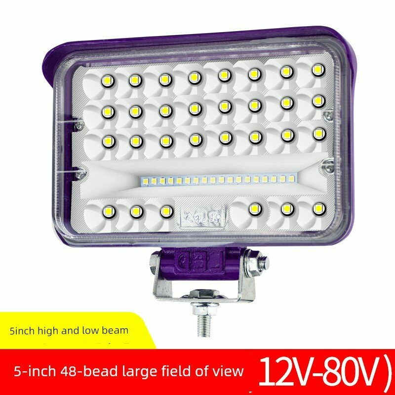 Светодиодный прожектор для грузовиков и экскаваторов, дальний и ближний свет, для электромобилей, сверхъяркий,