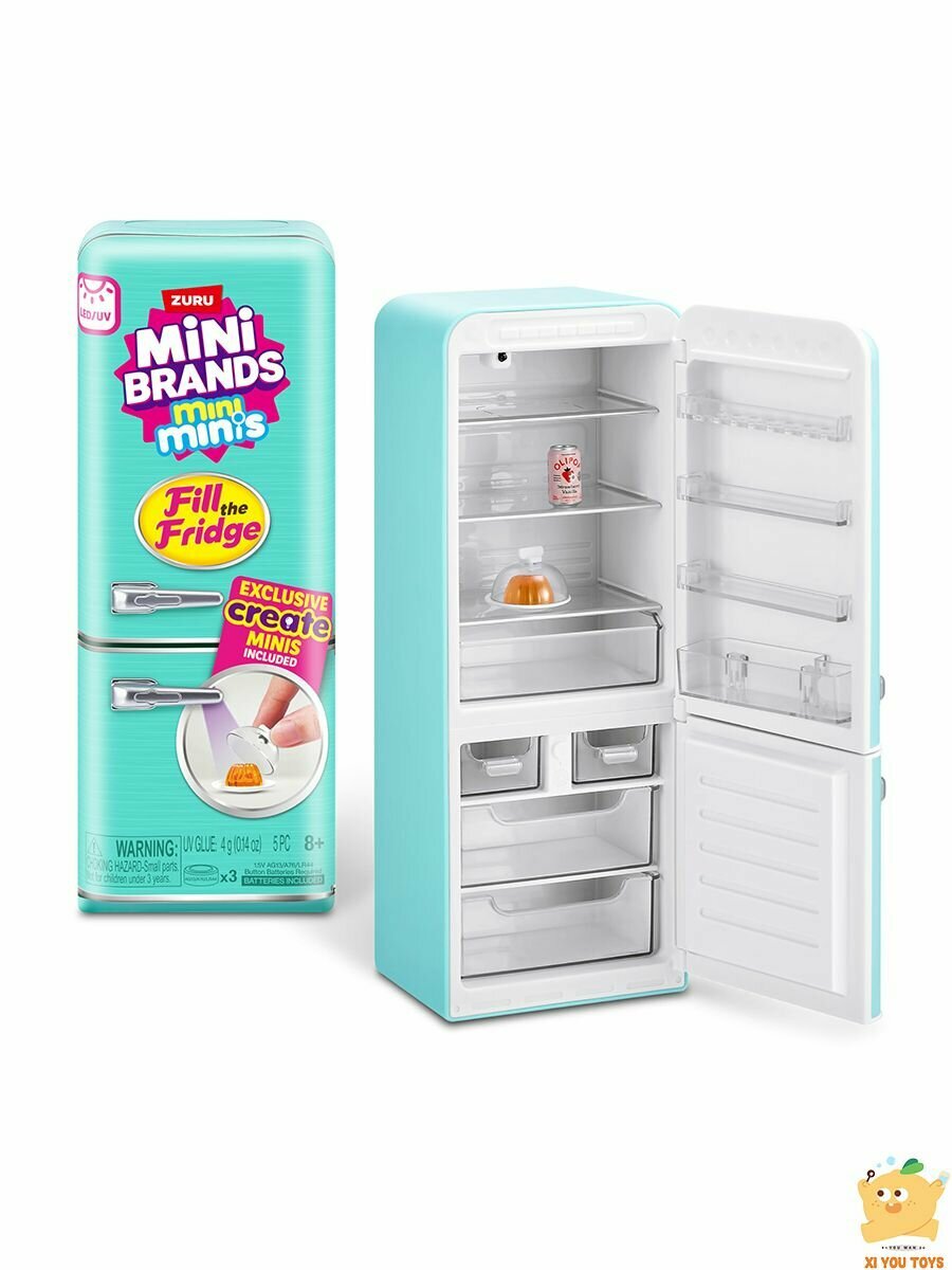 Mini Brands Mini Minis Fill The Fridge Playset / Игровой Набор-холодильник Мини Торговой Марки Мини-Минис Предназначен Для Детей В Возрасте От 8 Лет И Старше.