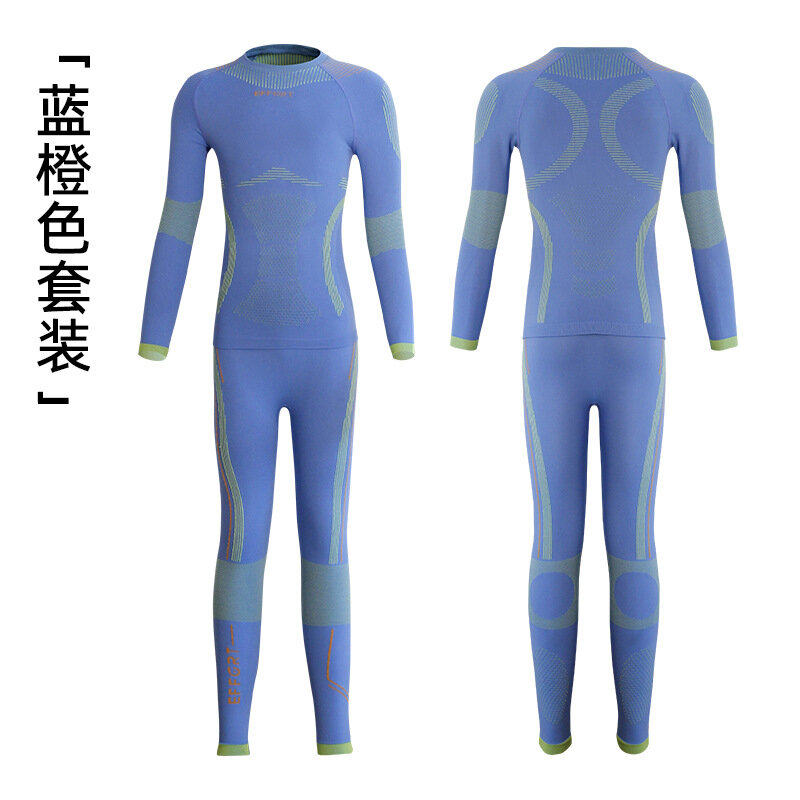 Осенне-зимняя детская лыжная одежда с быстрой сушкой для мальчиков и девочек, профессиональный компрессионный термокостюм, дышащий базовый слой