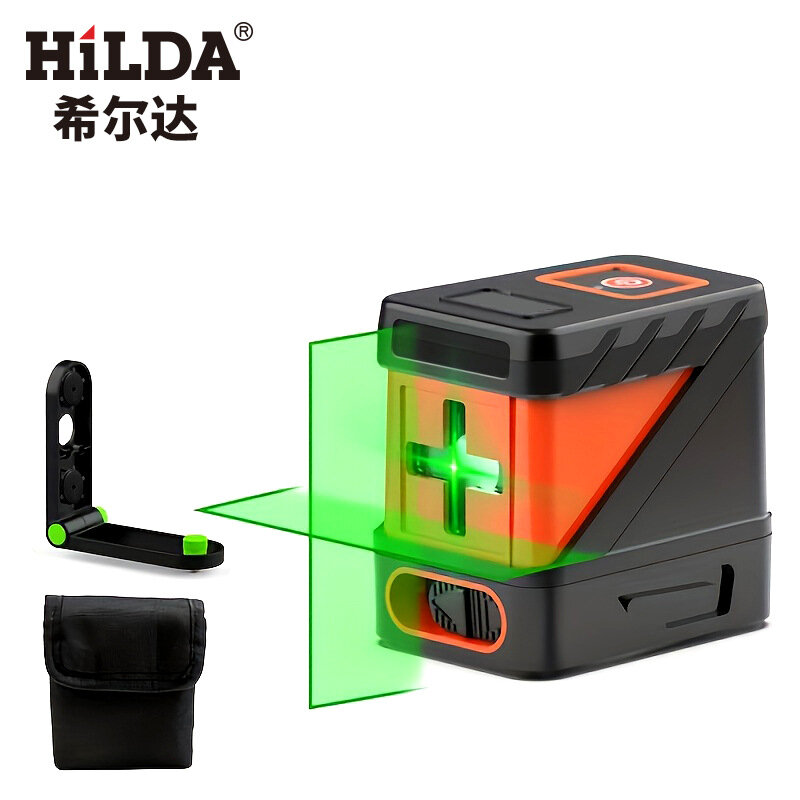 Высокоточный 2-линейный лазерный уровень Hilda для установки настенных плиток внутри и снаружи помещений, эксклюзивная поставка для международного рынка