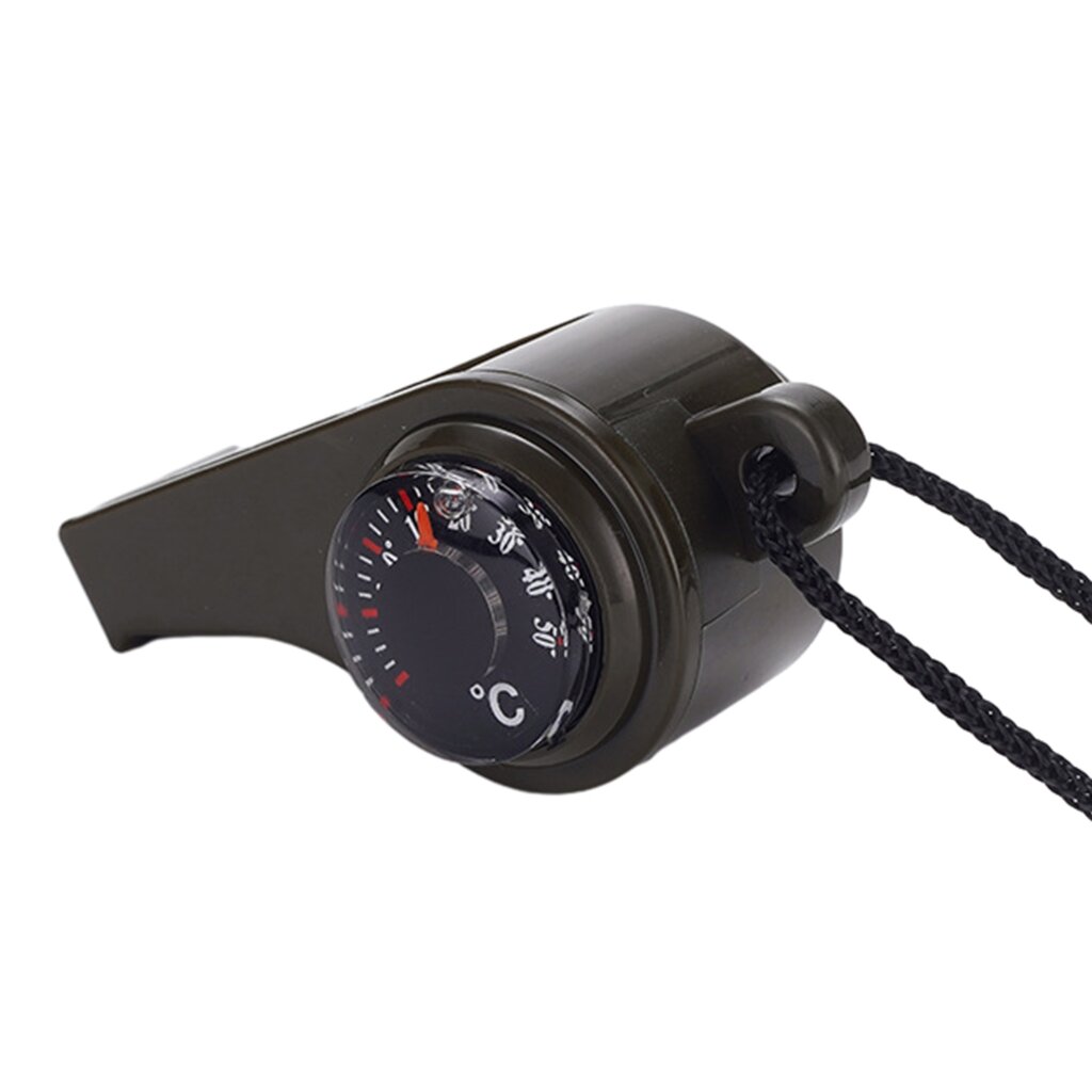 3 шт. 3 в 1, спасательный сигнальный свисток, громкий свисток безопасности, свисток для выживания в чрезвычайных ситуациях на открытом воздухе с компасом и термометром