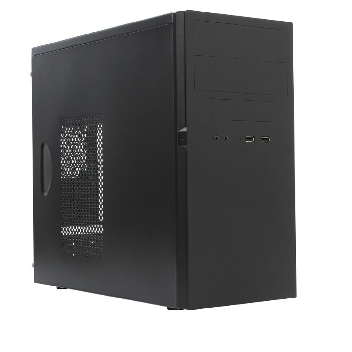 Корпус для компьютера Powerman ES725 PM-450ATX Mini-Tower 6184448 черный