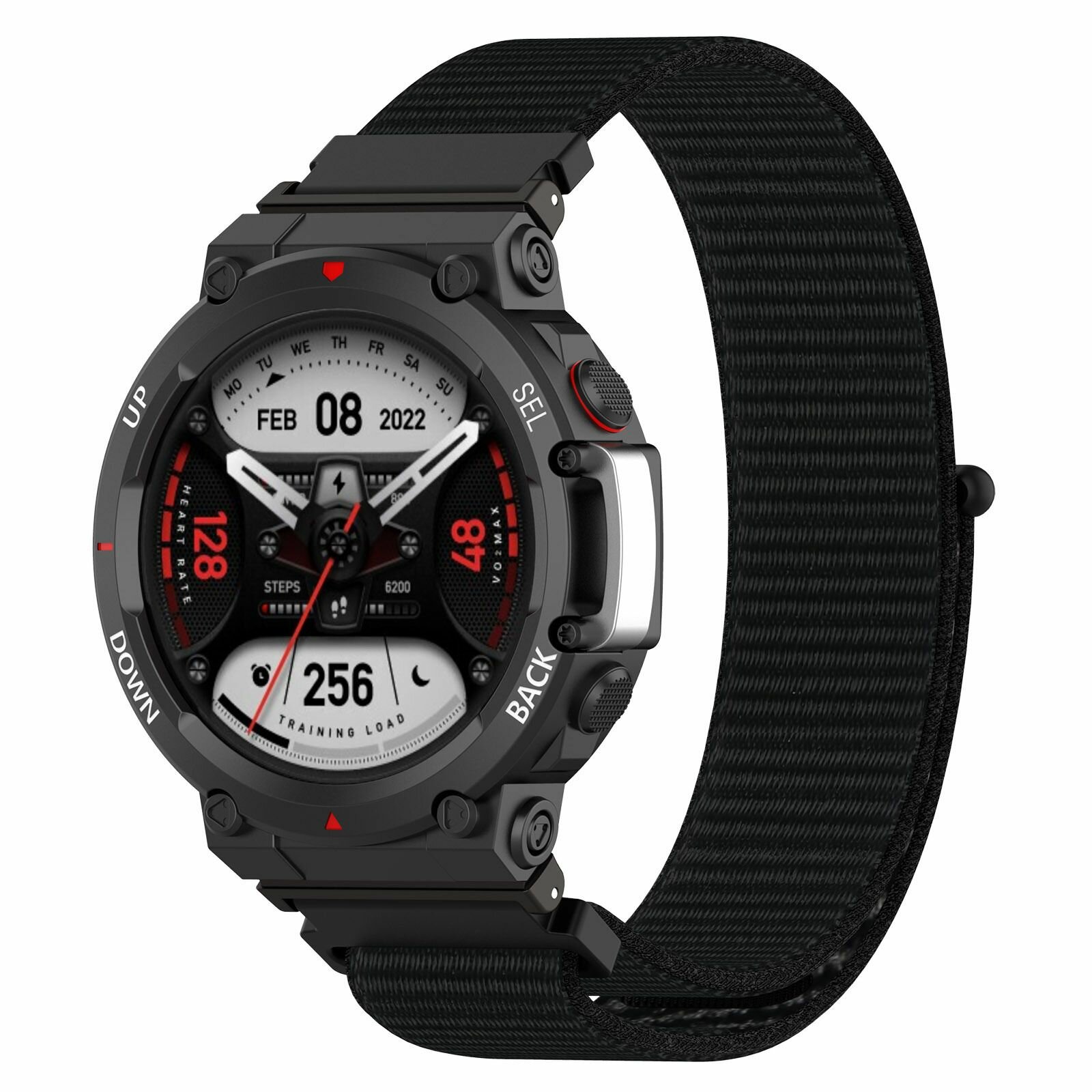 Нейлоновый ремешок для Amazfit T-Rex 2, T-Rex Ultra на липучке