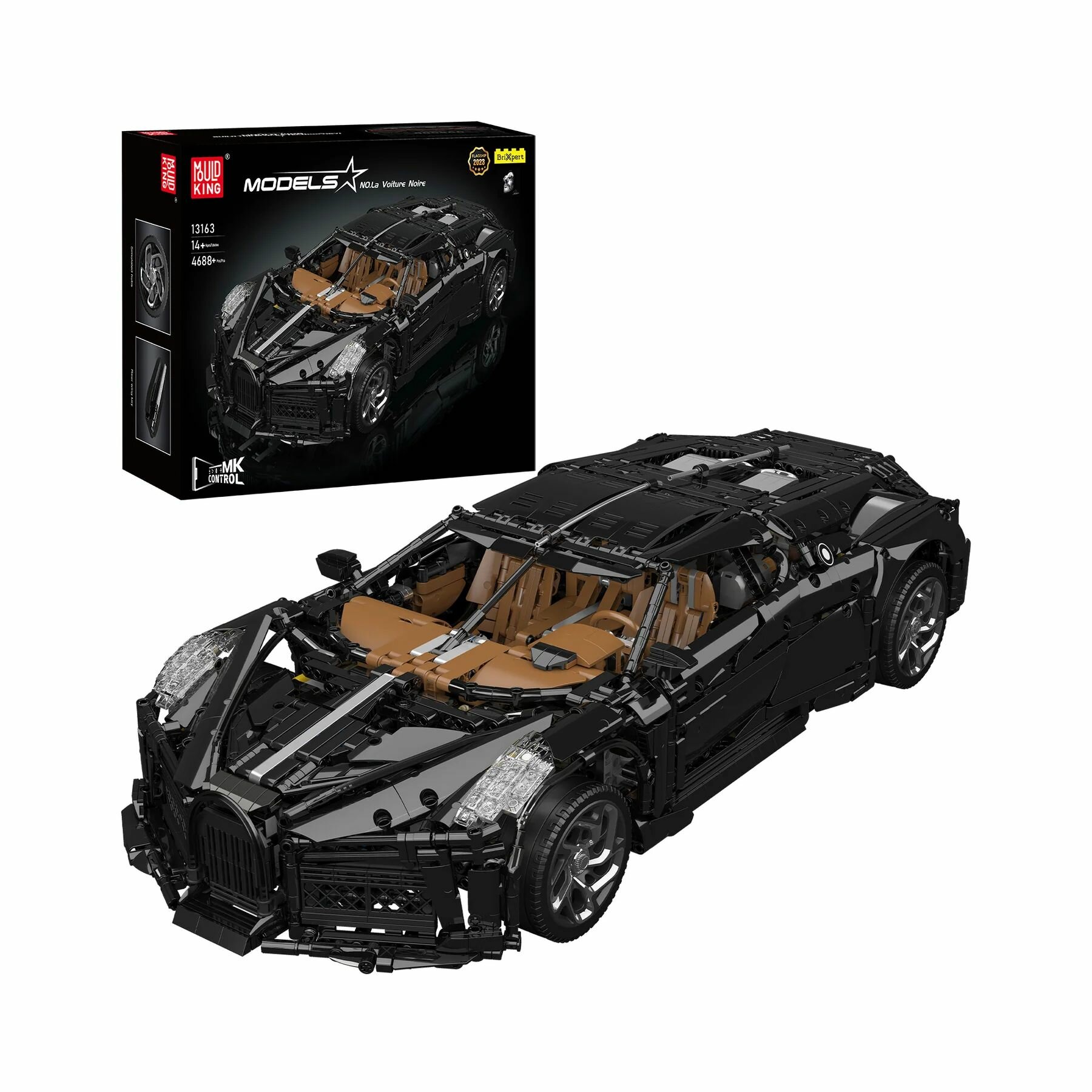 Конструктор Mould King 13163 "Bugatti La Voiture Noire с ДУ", 4688 деталей