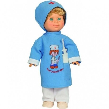 Митя Весна Доктор 34 см кукла пластмассовая озвученная