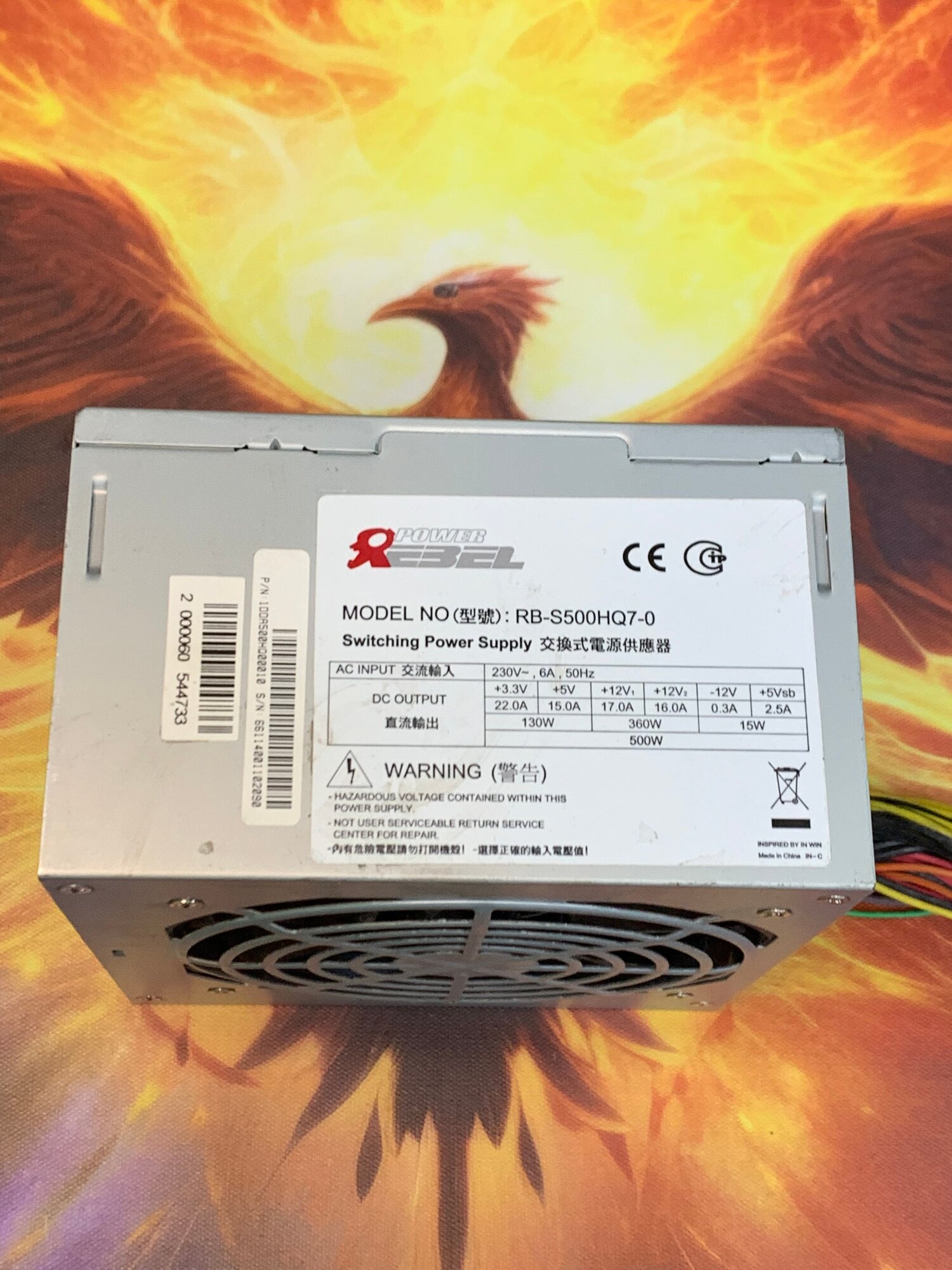 Блок питания 500W Inwin Power Rebel RB-S500HQ7-0