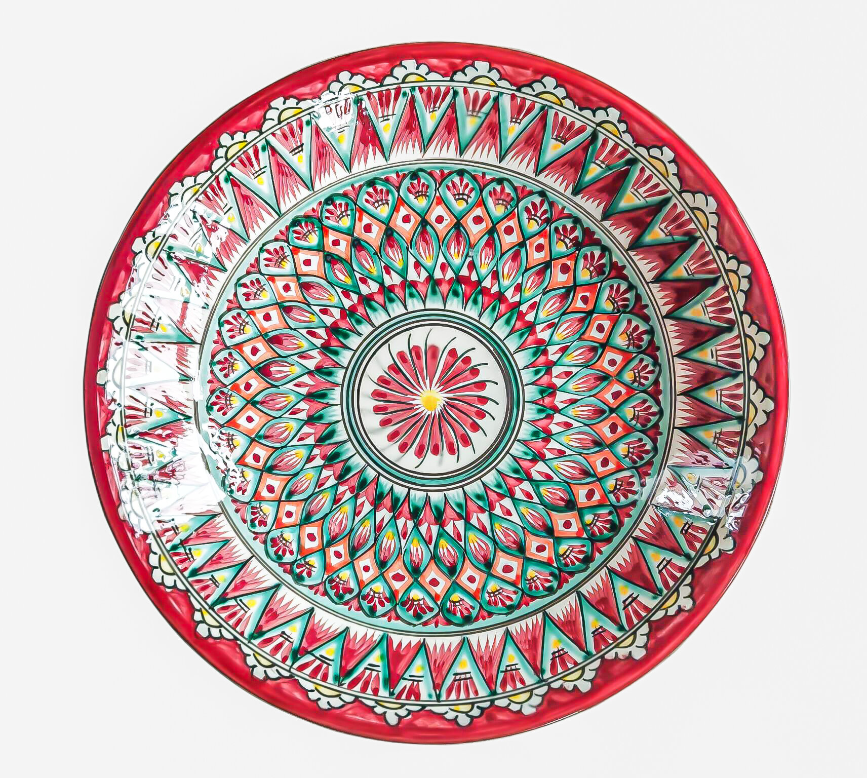Блюдо Ляган Риштанская керамика, Керамика, диаметр 34 см