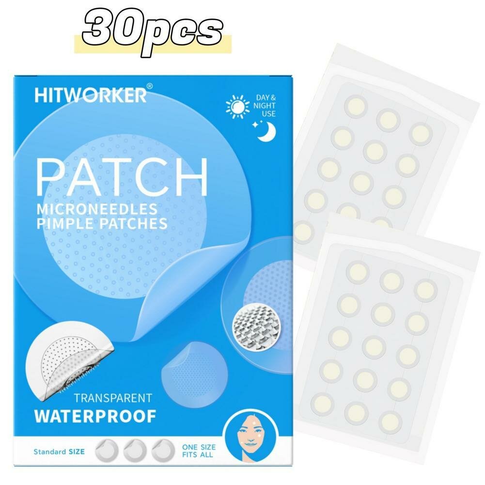 30шт гидроколлоидный пластырь от прыщей, невидимый и дышащий