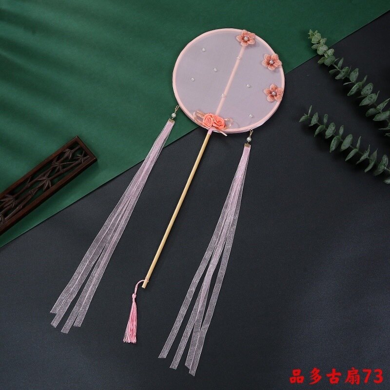 Веер для молодоженов Xiuhe, свадебный веер для невесты, готовый веер, свадебный веер в древнем стиле, китайский ручной веер с цветами, дворцовый веер