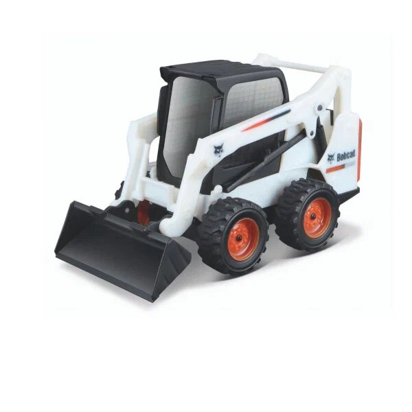 Погрузчик с ковшом 10cm BOBCAT s590 Compact, Bburago 18-31801(New!), белый