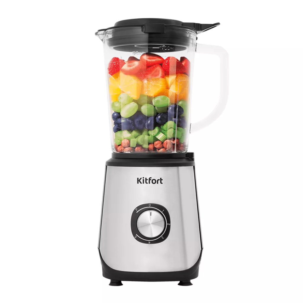 Стационарный блендер Kitfort KT-3020 20 см серебристый/черный