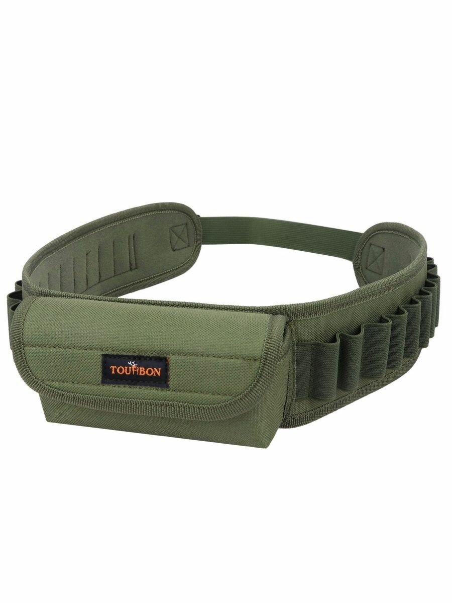 Пояс для патронов 12GA нейлоновый патронный чехол зеленый