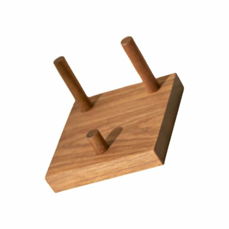 Подставка для витрин из орехового дерева, подставка камней с тремя гвоздями, камня-средний