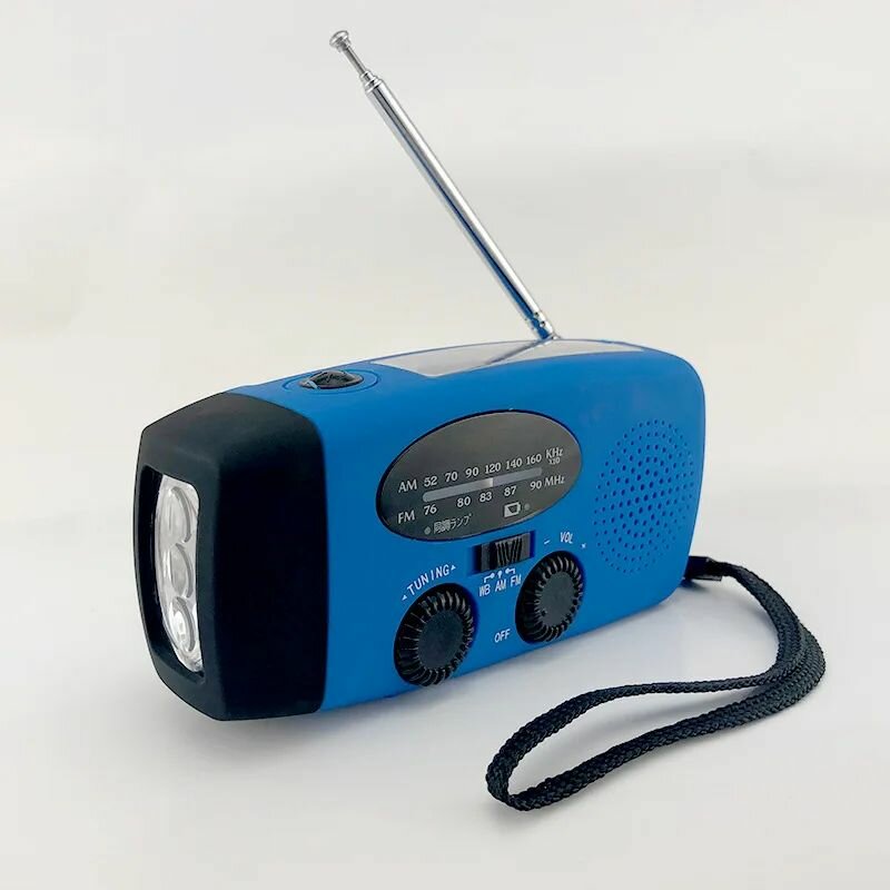 Многофункциональный радиоприемник ручной солнечный метеорологический радиоприемник аварийный фонарь 2000 мА