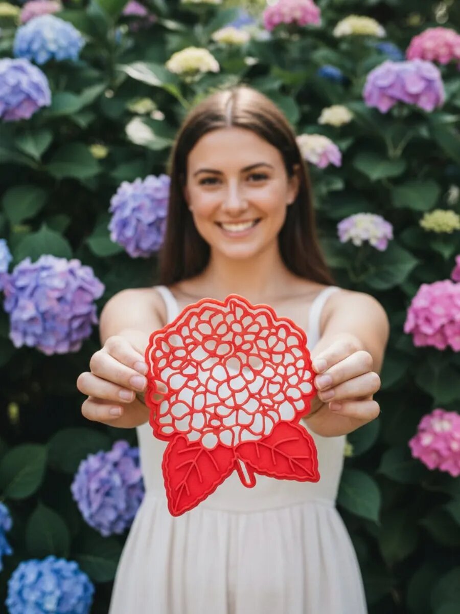 Формочка для печенья гортензия подарок на 8 марта