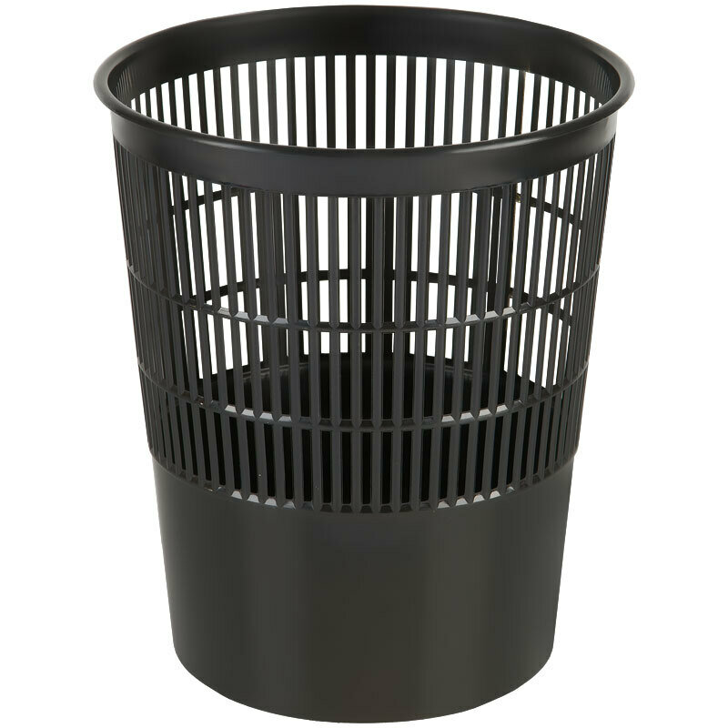 5 шт. Корзина для бумаг СТАММ, 14л, сетчатая, черная