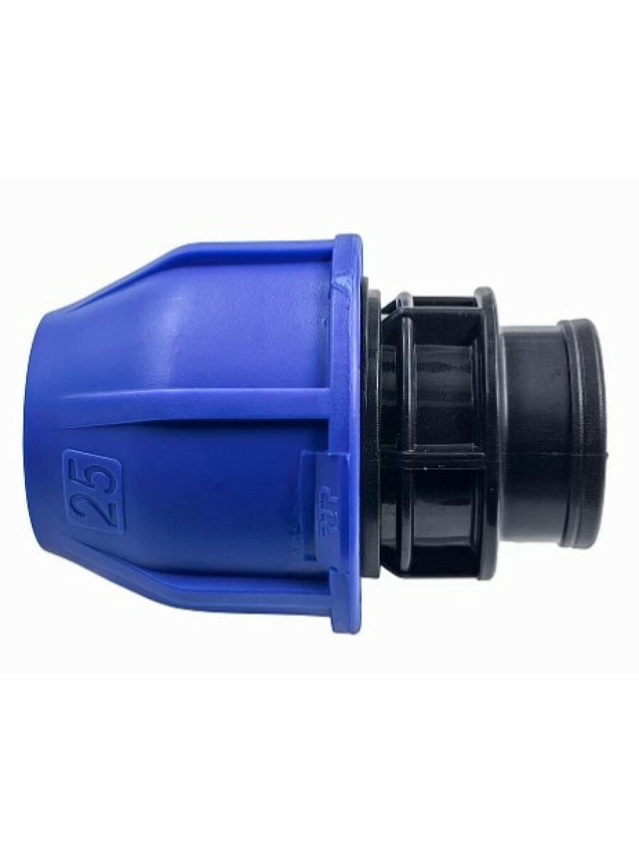 Муфта компрессионная для труб ПНД, ВР 25x3/4", PN16 (11484 (RTP))