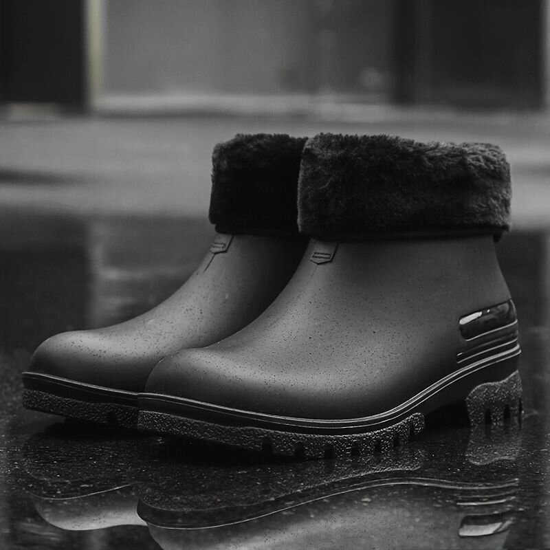 Немецкие нескользящие резиновые сапоги для мужчин и женщин, короткие сапоги для пар, женские сапоги для рыбалки на открытом воздухе, водонепроницаемая обувь для работы на кухне, резиновая обувь.