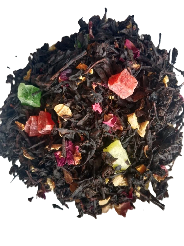 Чай "Розовый апельсин", крупнолистовой, черный, купажированный, 100г