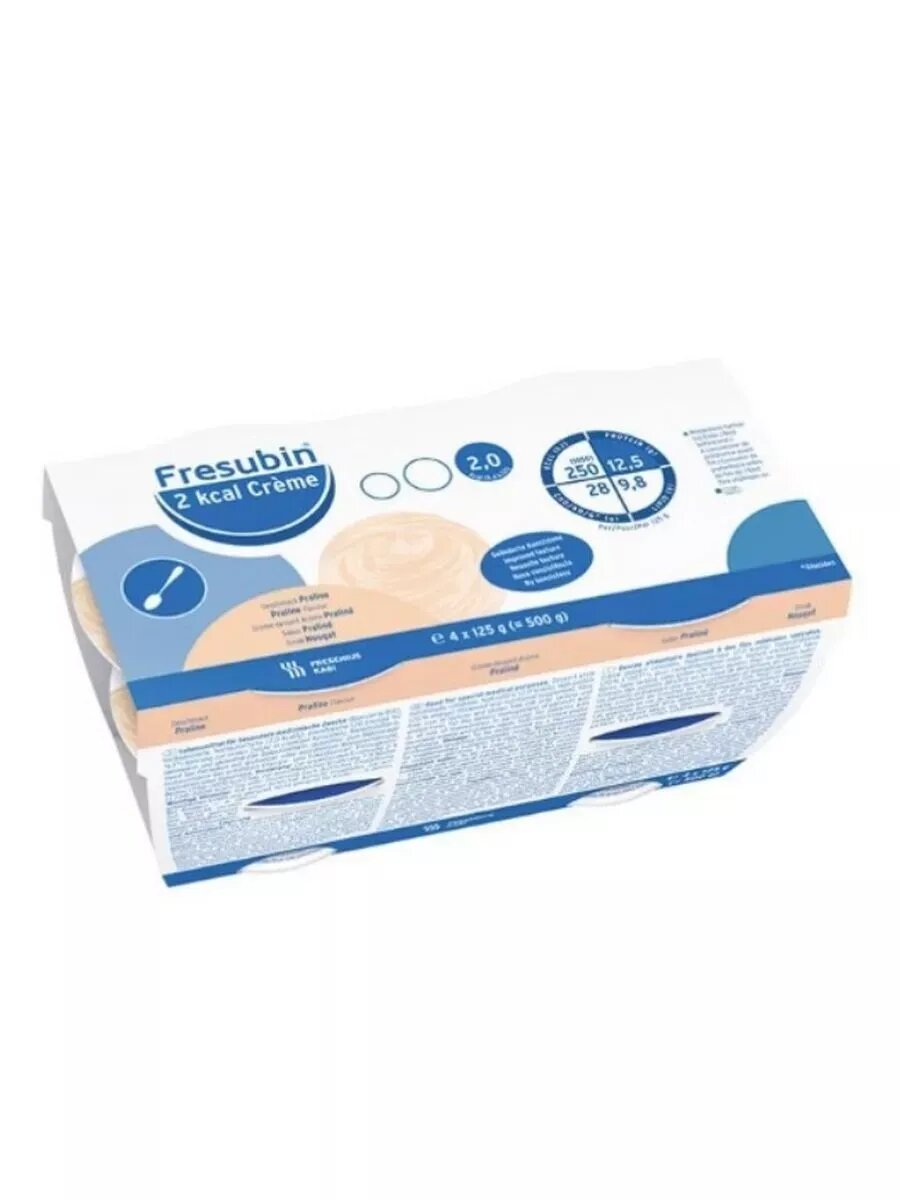 Фрезубин крем 2 ккал со вкусом пралине 125 гр 4 шт