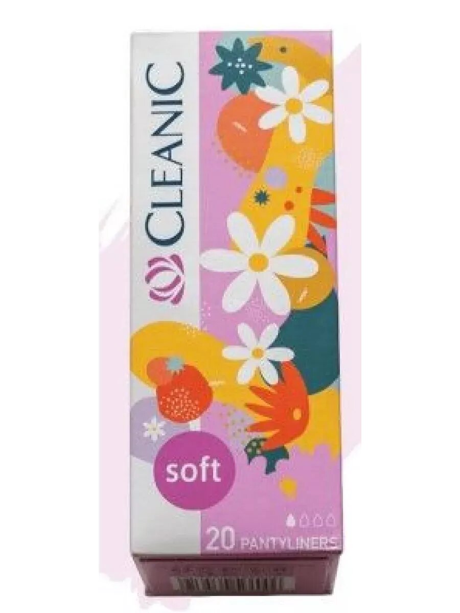 Cleanic soft Прокладки ежедневные гигиенические 20 шт-3шт.