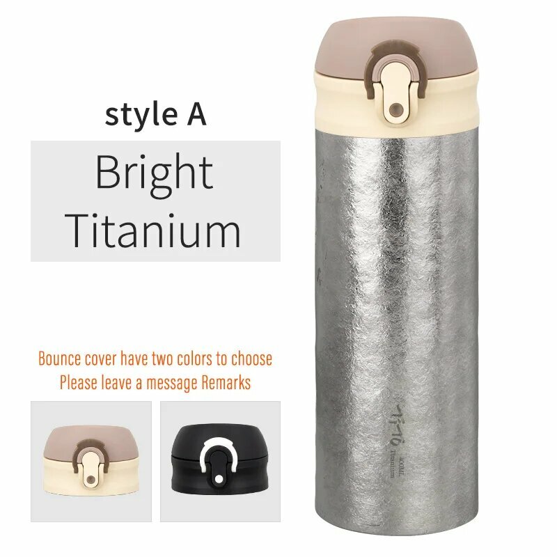 Термос TiTo из чистого титана с двойными стенками, экологичный, портативный, для бизнеса, вакуумная колба из титана
