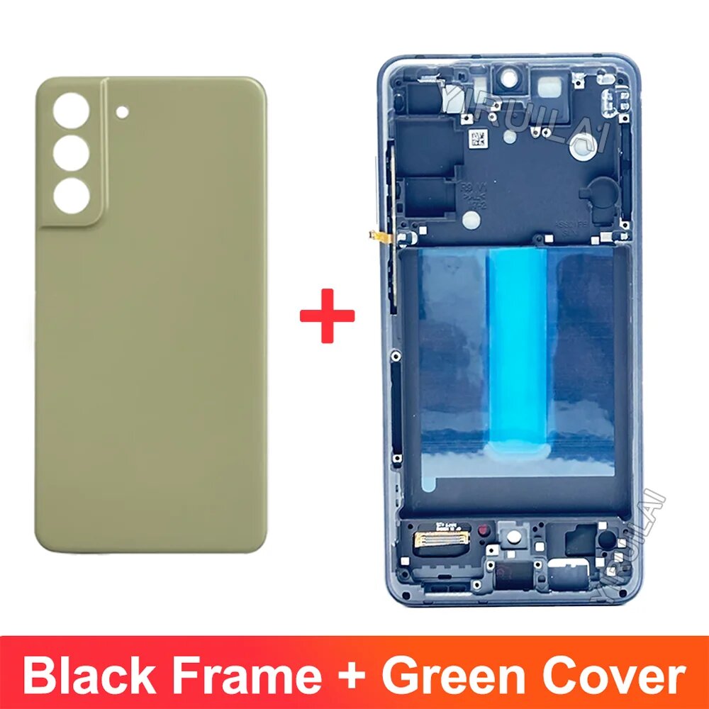 ЖК-дисплей TFT для Samsung Galaxy S21 FE 5G G990B, цифровой сенсорный экран с Black Frame Green C