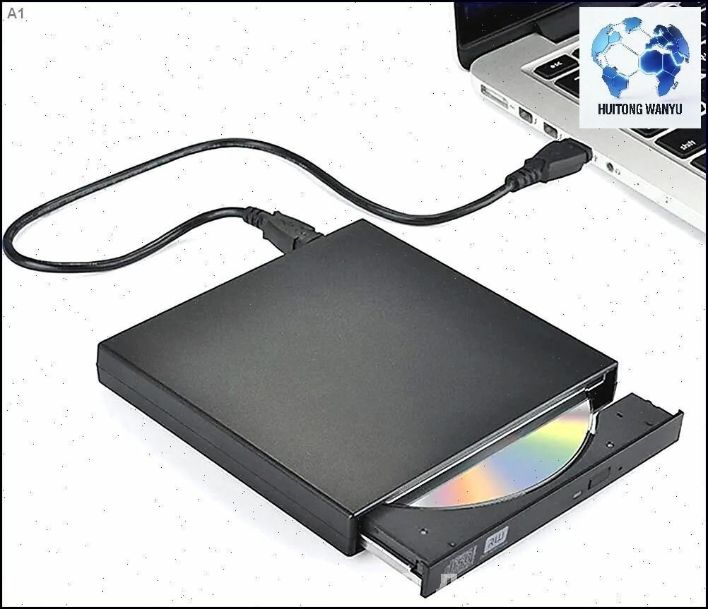 Эксклюзивный оптический привод USB 2.0 для записи и чтения CD/DVD дисков на компьютере или ноутбуке