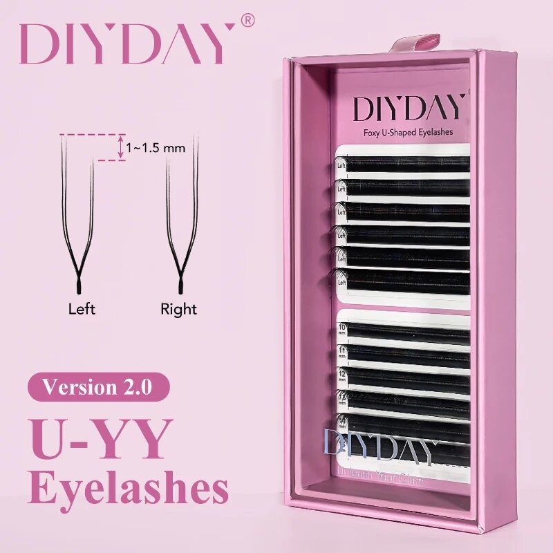Nакладные ресницы DIYDAY Foxy C изгиб 12 мм