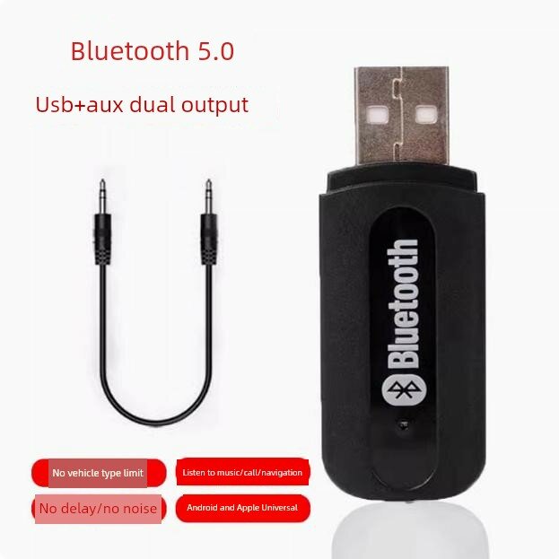Улучшенный автомобильный Bluetooth-приемник/передатчик мини-USB-динамик усилитель 5.0, дальность 10 м, универсальная