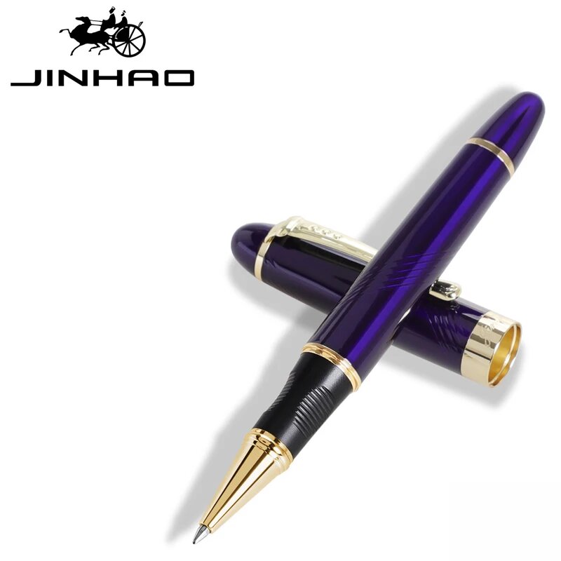 Шариковая ручка Jinhao X450 металлическая золотая Фиолетовый, N