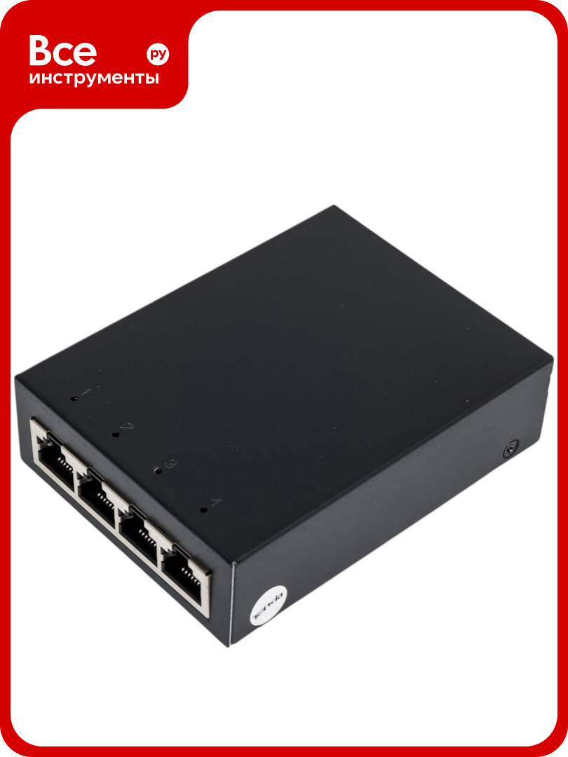 Медиаконвертер Tenda TFC304B, RJ-45 4x1000 Мбит/с, SC, до 3 км 10000148154, пластиковый корпус, защита IP20, прочный