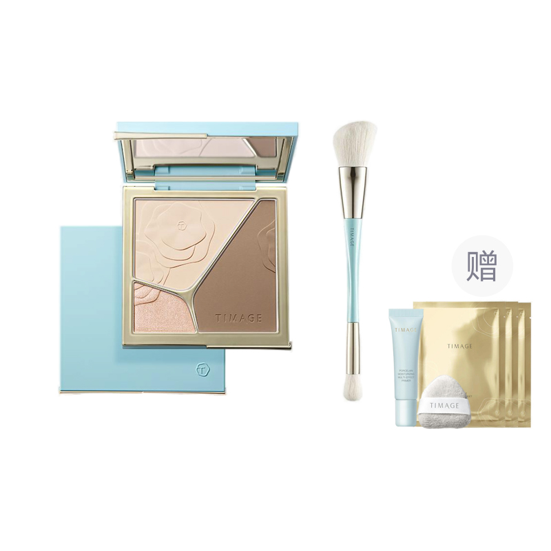 Пластина для теней и контуринга женская TIMAGE плавающая сияющая пластина, 17г, естественное сияние