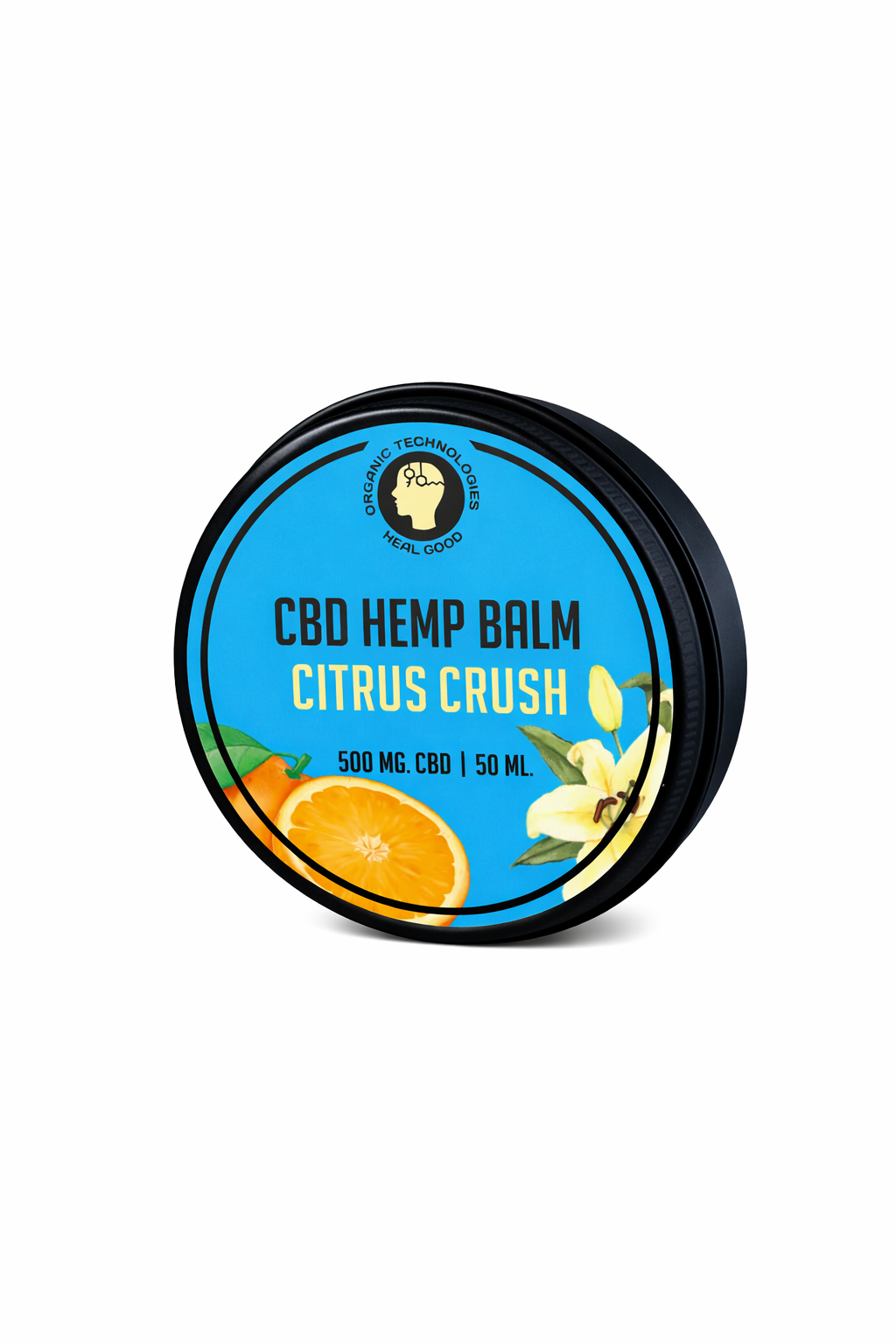 Натуральный конопляный крем-бальзам с 500 mg. CBD 50 мл. Апельсин-ваниль HealGood