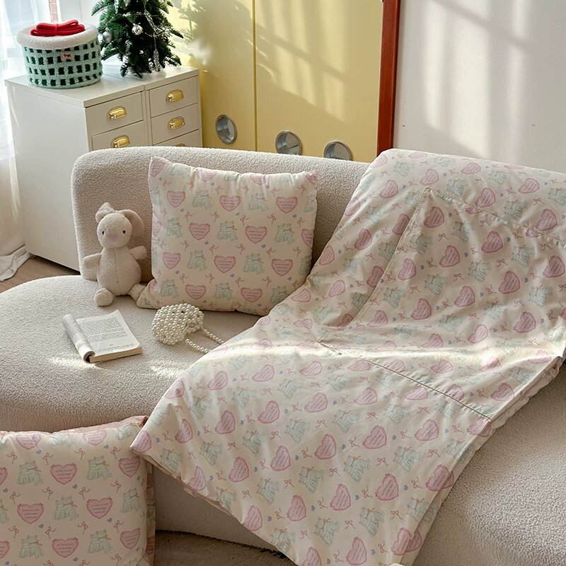 Хлопковая подушка, одеяло двойного назначения «два в одном», одеяло из чистого хлопка, офисная подушка для сна, одеяло,