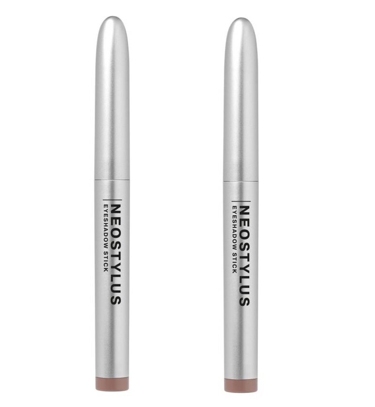 Тени Influence Beauty для век в стике Eyeshadow Stick Neostylus, тон 01 серо-розовый, 1,1 г - 2 штуки