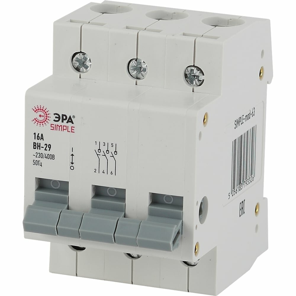 Выключатель нагрузки ЭРА SIMPLE ВН-29