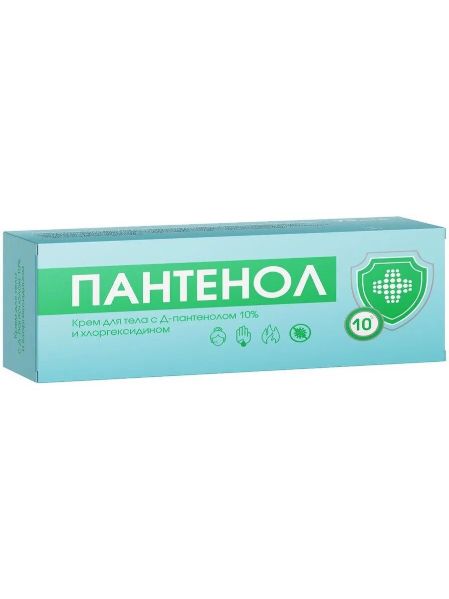 Простой Рецепт Пантенол, крем для тела, с Д-пантенолом 10% и